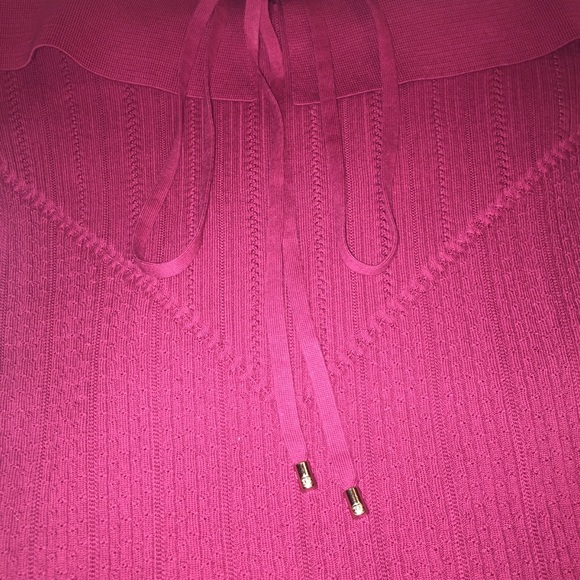 CHANEL | Tops | Chanel Knit Top Burgundy Authentic | Poshmark